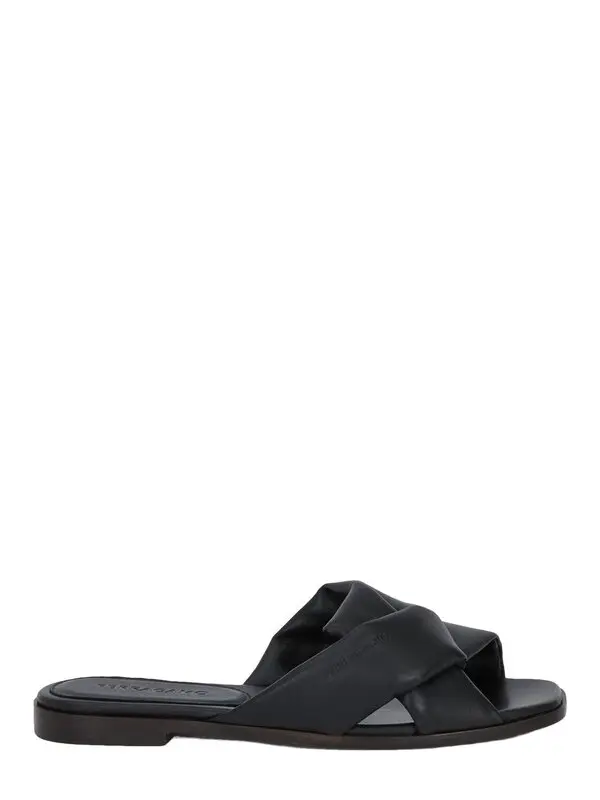 FERRAGAMO Flat Sandals With Knot Detailing - Multicolor