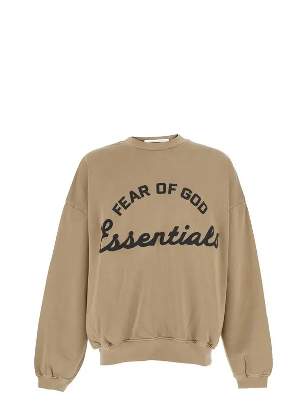 Fear Of God Cotton Crewneck Sweatshirt With Logo Print - Multicolor
