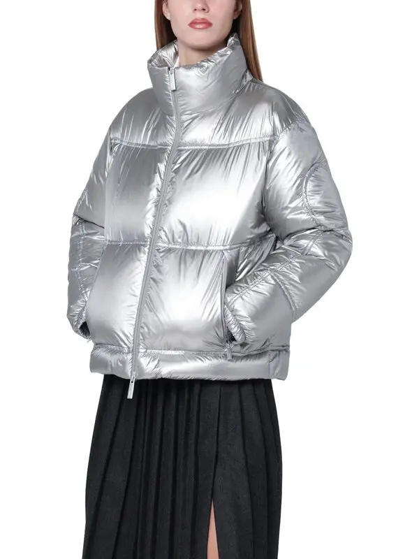 Herno Metallic Shield Jacket - Silver