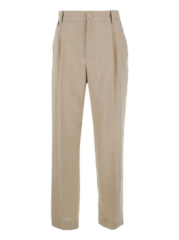 Jacquemus Le Pantalon Croisiere' Linen Trousers - Multicolor