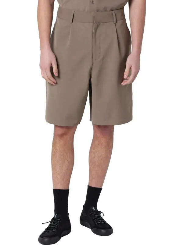 ENTIRE STUDIOS Beige Tailored Bermuda Shorts - Brown