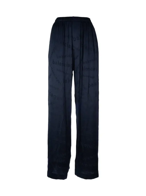 Balenciaga Monogrammed Trousers - Multicolor