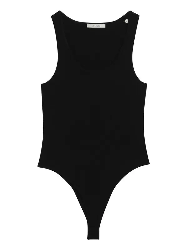 ENTIRE STUDIOS Viscose Jersey Bodysuit - Black
