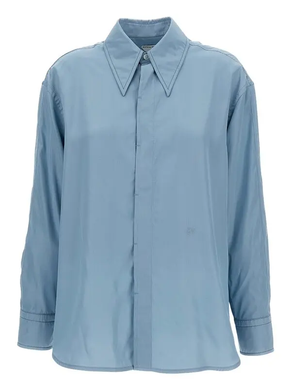 Bottega Veneta Washed Parachute Silk And Viscose Shirt - Multicolor