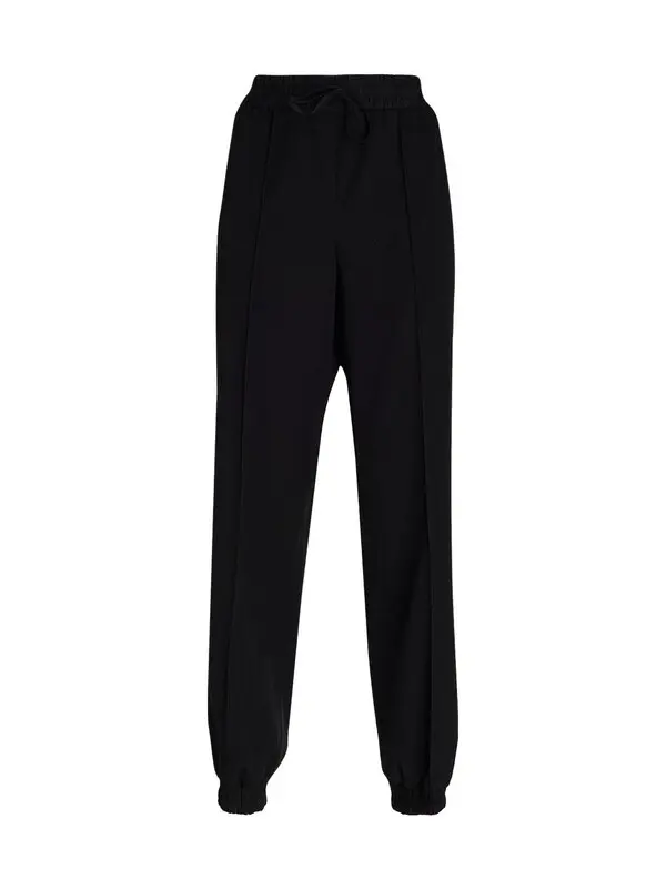 JIL SANDER Black Drawstring Trousers - Multicolor