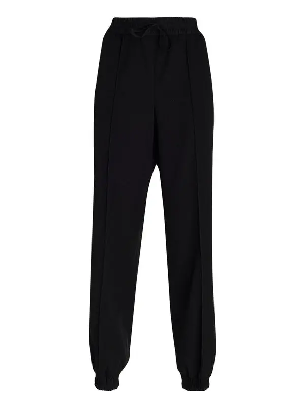 JIL SANDER Black Drawstring Trousers - Multicolor