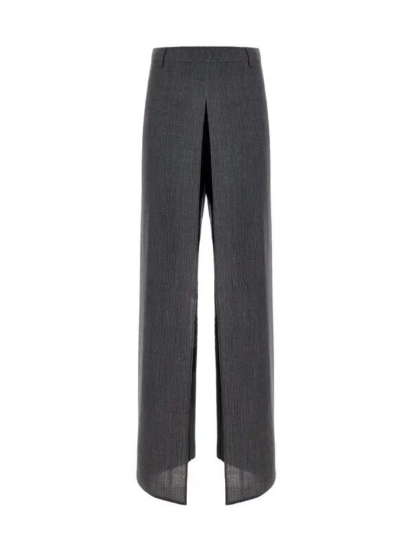 Fendi Striped Wide-leg Trousers - Multicolor