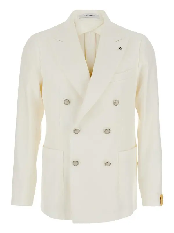 Tagliatore Montecarlo Double-breasted Jacket - White