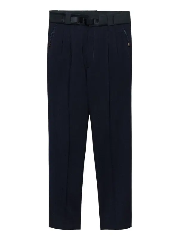 Prada Virgin Wool Trousers - Blue