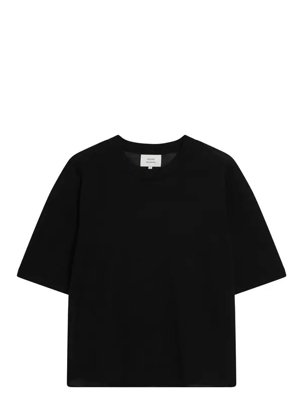 Loulou De Saison Nala Fluid Cashmere Top - Black