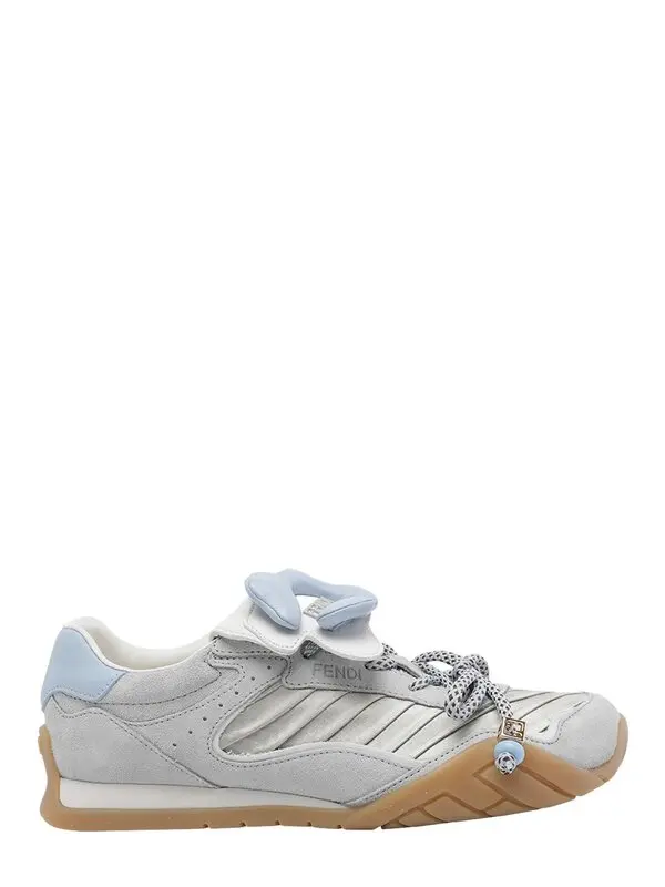 Fendi Wave Sneakers Made In Italy - Gray