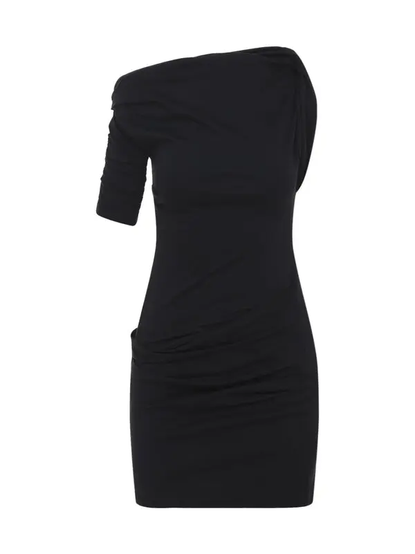 Jacquemus The Drapeado Mini Dress - Black