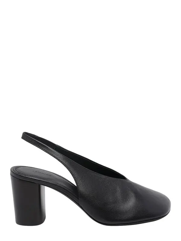 LEMAIRE Lemnaire Glove Slingback Block Heel Pumps - Brown
