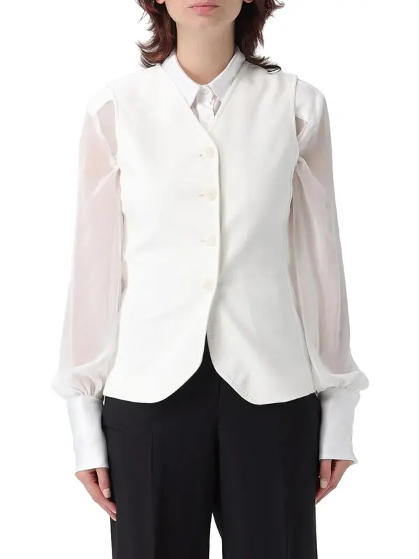 Max Mara Jersey Waistcoat - White
