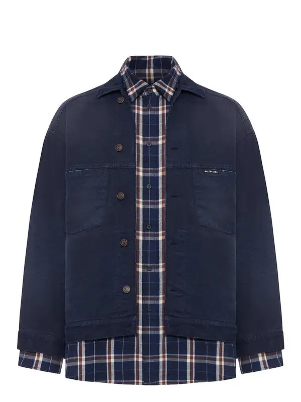 Balenciaga Patched Shirt-jacket - Multicolor