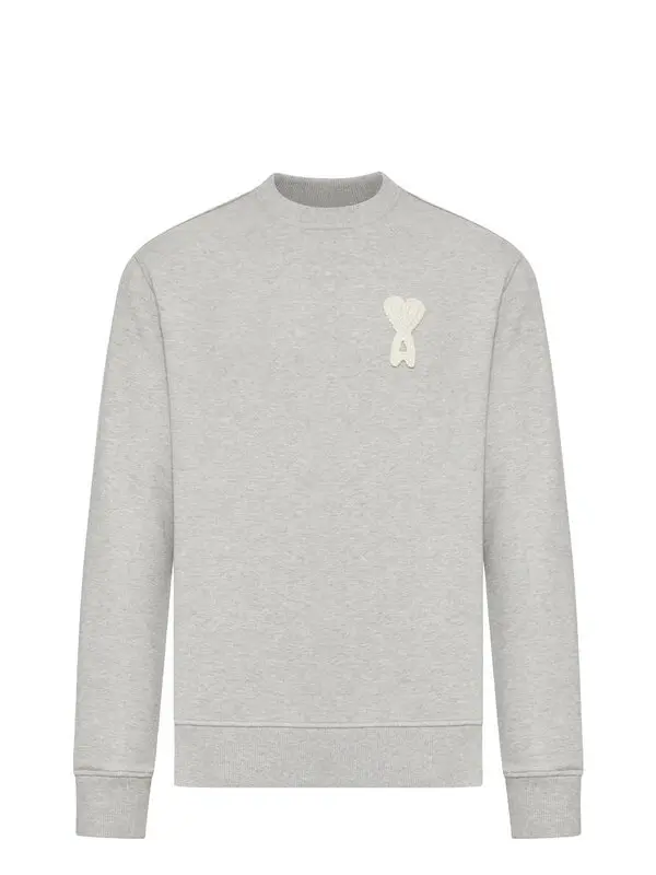 Ami De Coeur Cotton Knit Sweatshirt - Gray