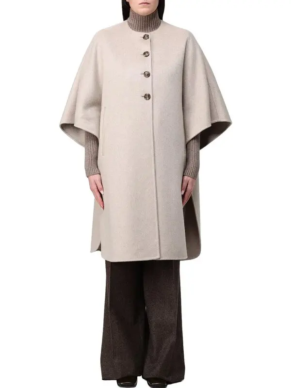 Max Mara Cashmere Cape Coat - Cream