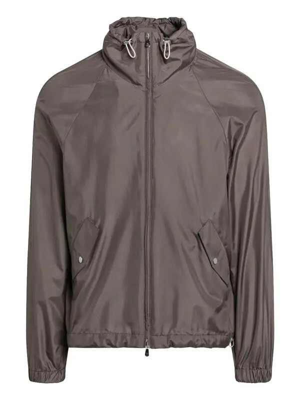 Brunello Cucinelli Silk-blend Jacket - Brown