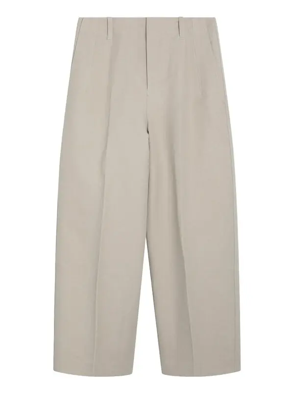 Jacquemus Beige Cotton Canvas Trousers - Cream