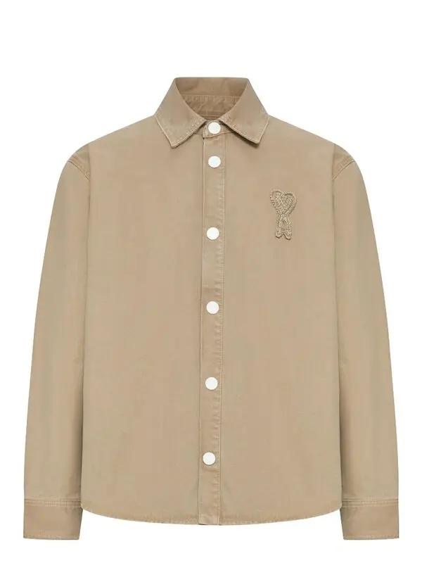 Ami De Coeur Cotton Knit Shirt Jacket - Multicolor