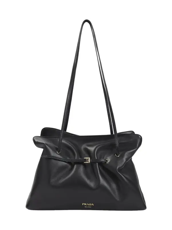 Prada Lamb Leather Handbag - Black