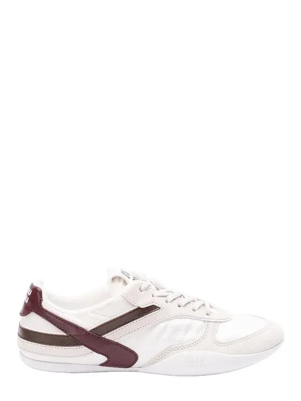 Miu Miu Technical Fabric And Suede Sneakers - Multicolor