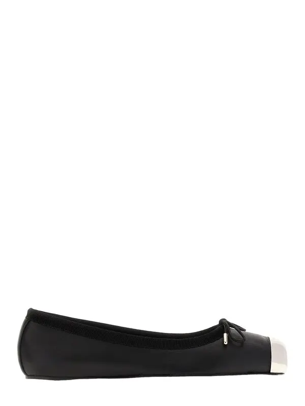 Alexander McQueen Ballerina Flats With Metal Cap Toe - Multicolor