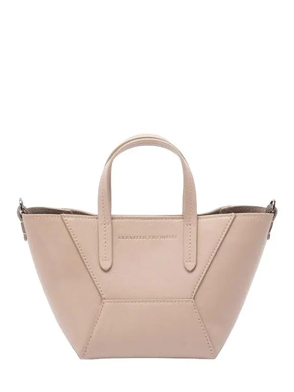 Brunello Cucinelli Calf Leather Handbag - Multicolor