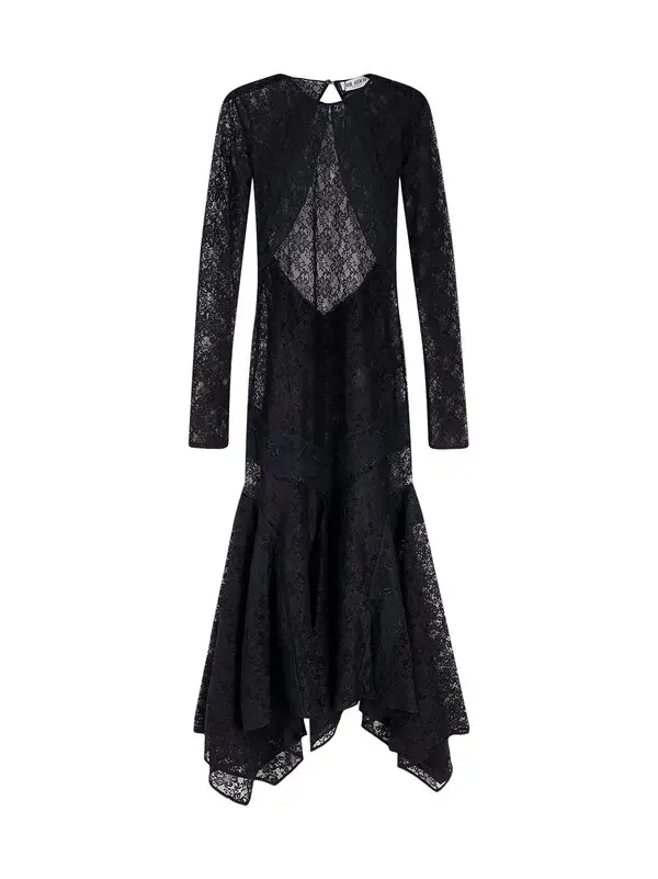 Attico Lace Dress - Black