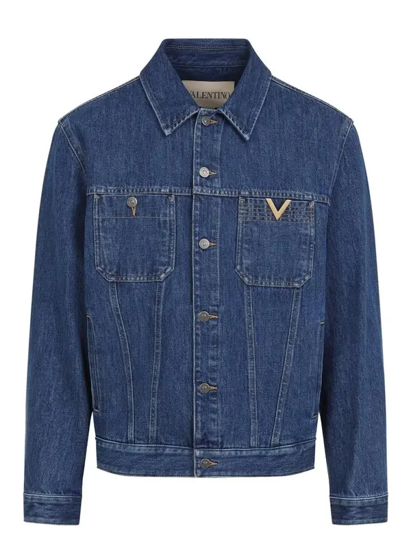 Valentino Garavani Cotton Denim Jacket - Blue