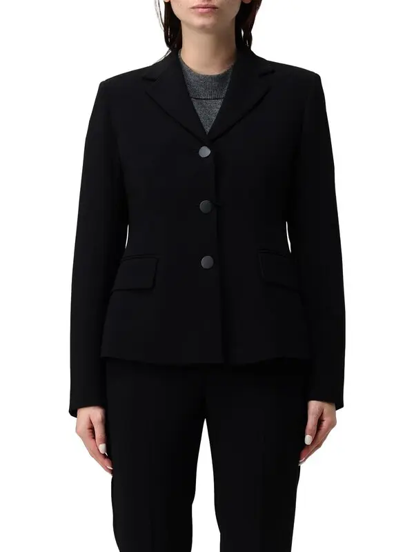 Max Mara Single Breasted Blazer - Black