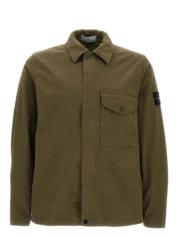 Stone Island Zip Overshirt - Multicolor