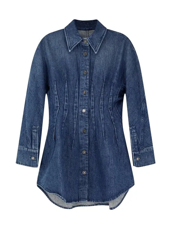 Givenchy Denim Chemisier Dress - Multicolor
