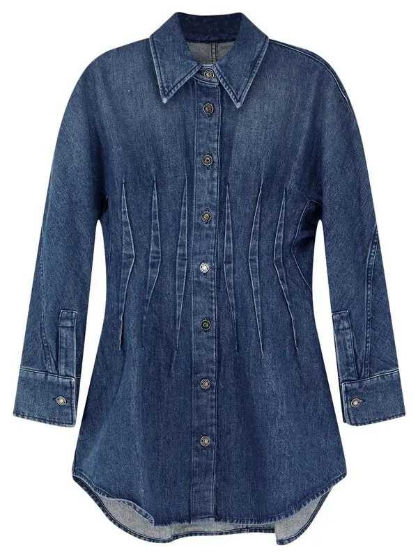 Givenchy Denim Chemisier Dress - Multicolor