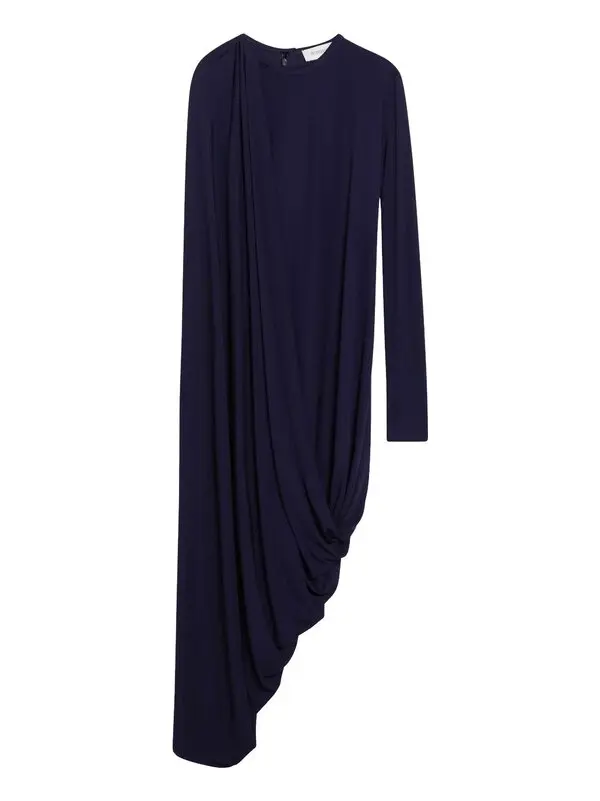 Sportmax Asymmetric Draped Dress - Purple