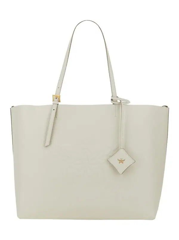 Mcm Himmel Large Shopper Bag - White