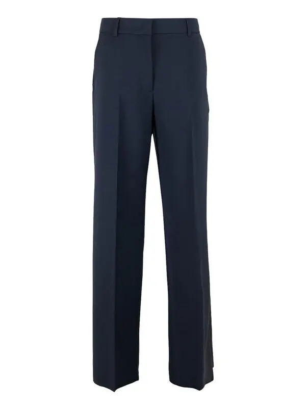 Max Mara High-rise Wide-leg Trousers - Blue