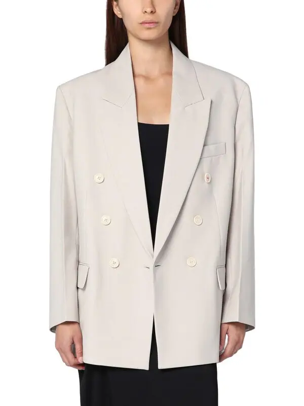 Victoria Beckham Double-breasted Jacket - Gray