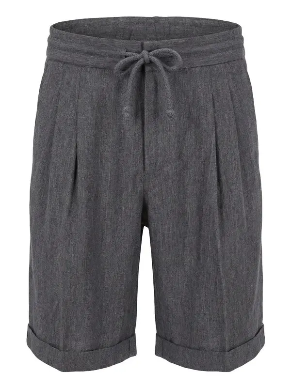 Brunello Cucinelli Linen Bermuda Shorts - Multicolor