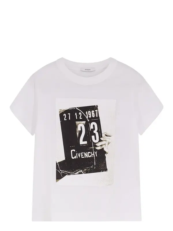 Givenchy Printed Cotton T-shirt - White