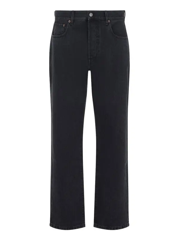 Valentino Garavani 5-pocket Straight Leg Jeans - Black