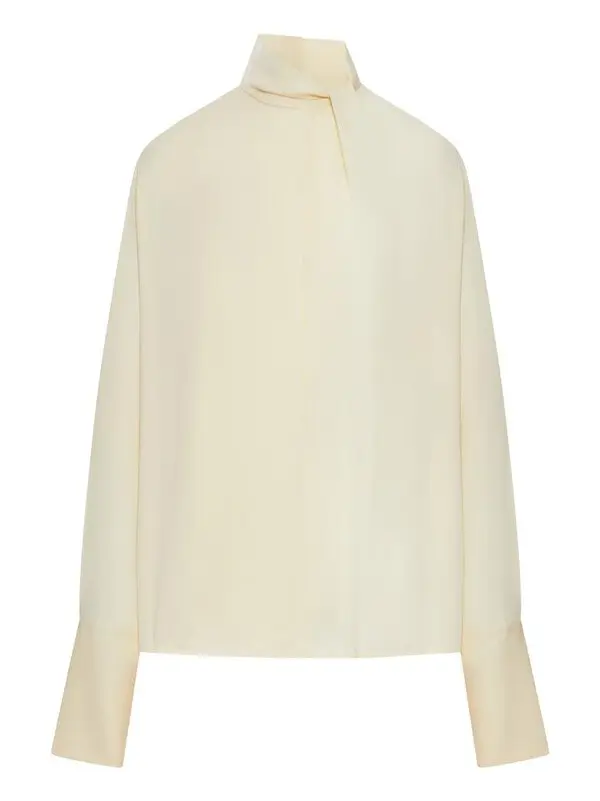 TOM FORD Long Sleeve Silk Georgette Blouse - Multicolor