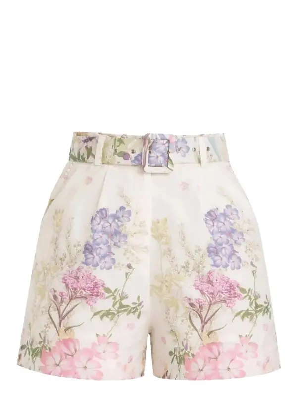 Charo Ruiz Ibiza Printed Belted Shorts - Multicolor
