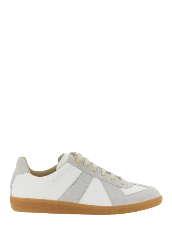 MAISON MARGIELA Replica Leather Sneakers - White
