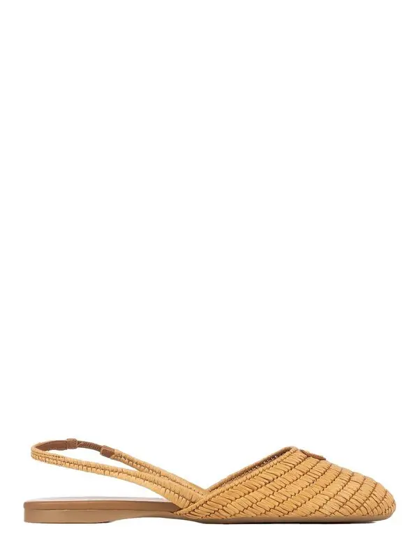 Prada Woven Slingback Flats - Multicolor