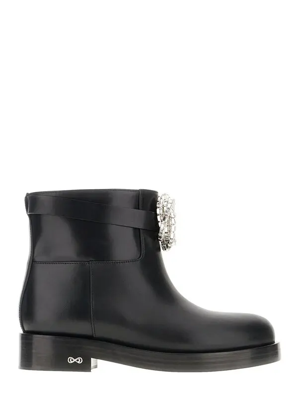 Mach & Mach Embellished Ankle Boots - Multicolor