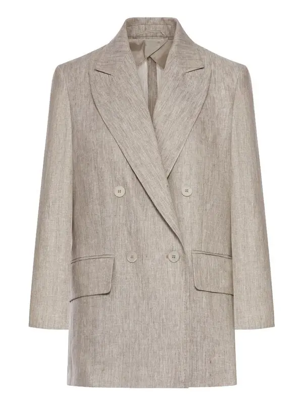 Max Mara Olimpia Double-breasted Blazer - Cream