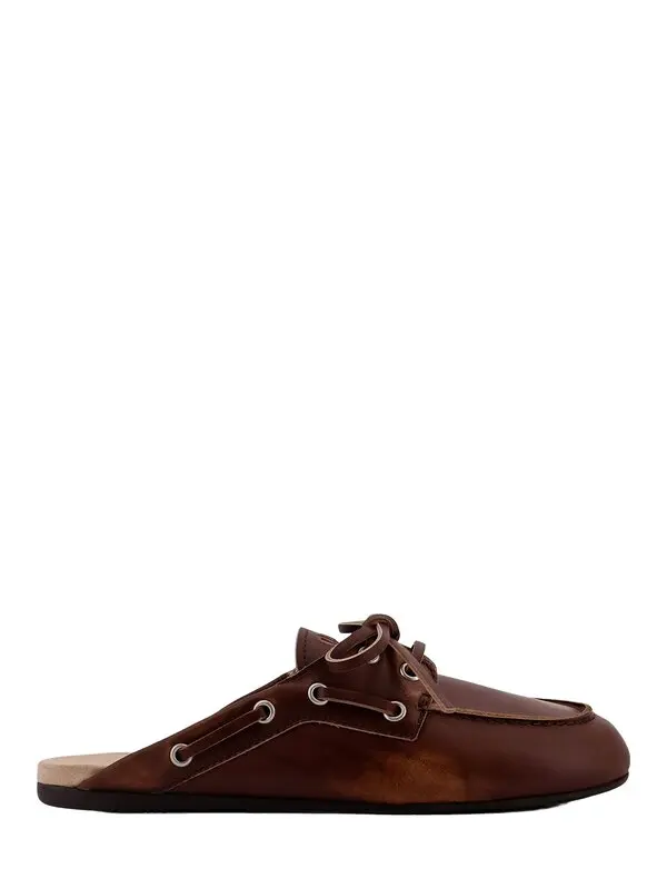 Miu Miu Leather Sabot - Multicolor