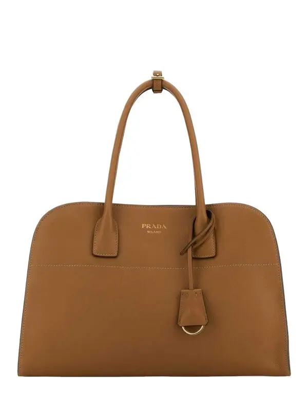 Prada Leather Shoulder Bag - Brown