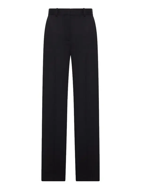 Loewe Tailored Trousers With Contrasting Side Band - Black